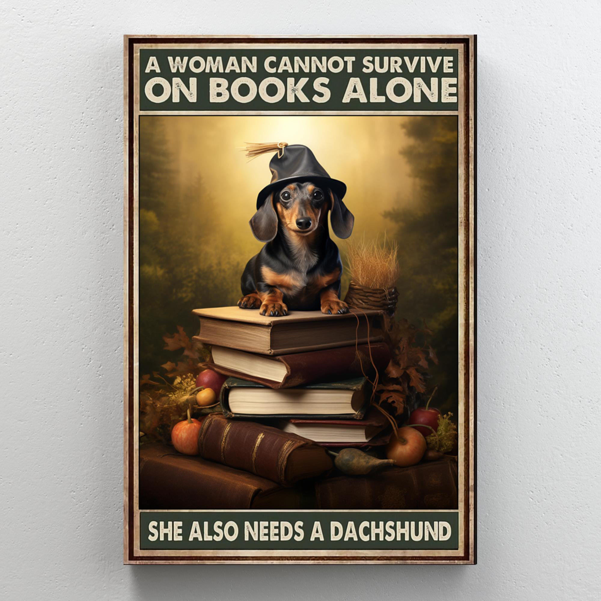 Trinx She Also Needs A Dachshund 4 - 1 Piece Rectangle Graphic Art Print On Wrapped Canvas ...